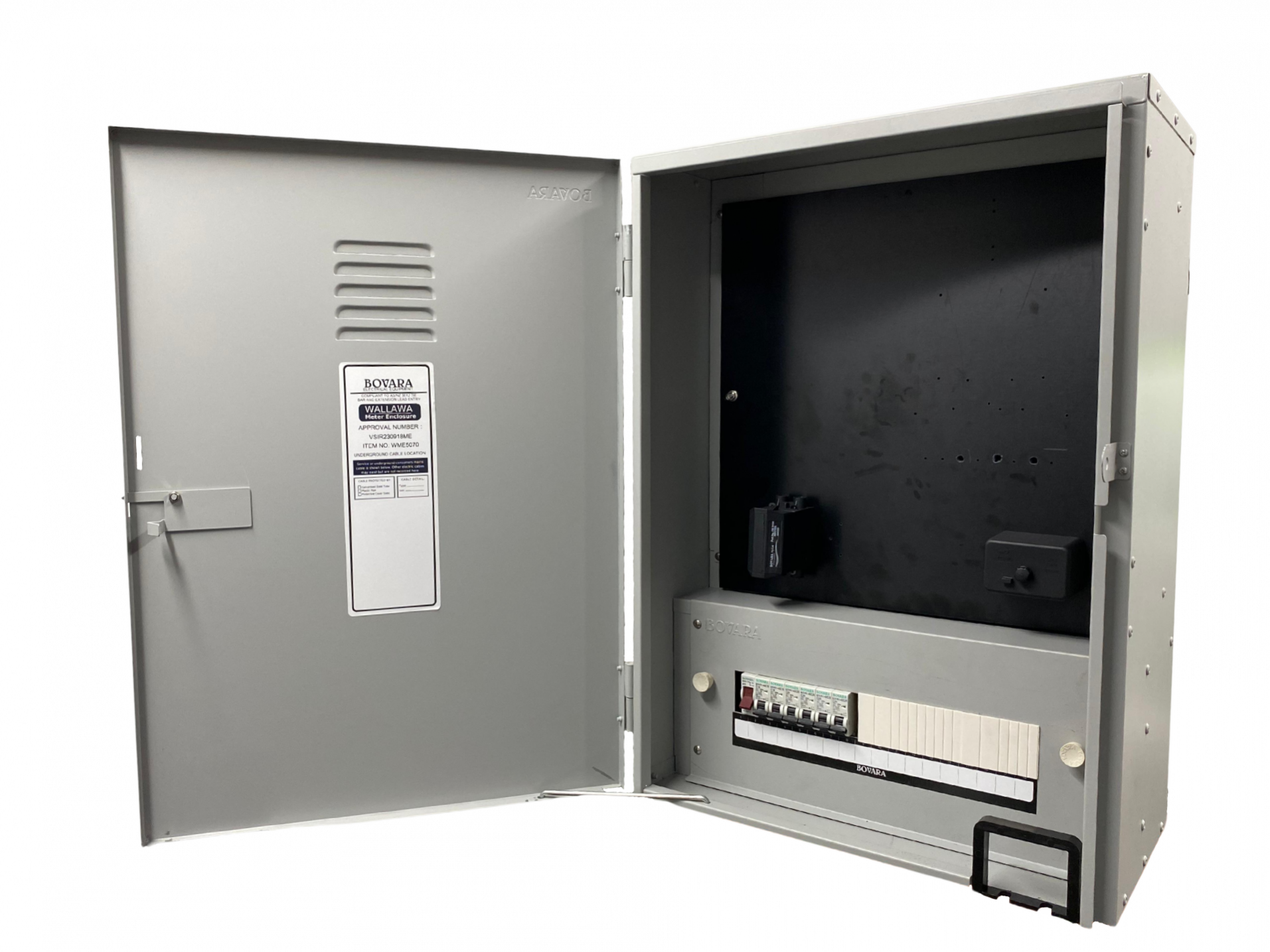 BOVARA VERTICALLY HINGED WALLAWA™️ METER BOX ENCLOSURE in Standard ...